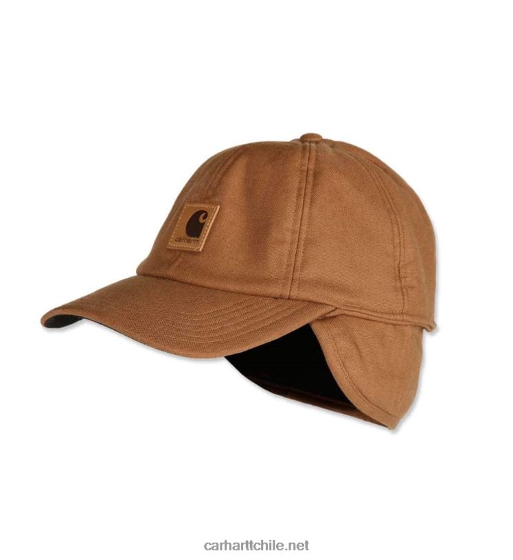 gorra ajustada elástica con orejeras 4J6F93 hombres marrón carhartt ...